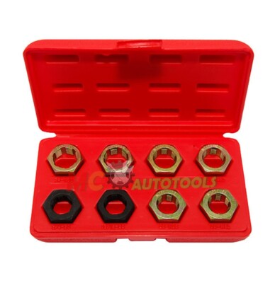 8pc UNEF AXLE SPINDLE RETHREADER DIE SET Fractional & Metric ...