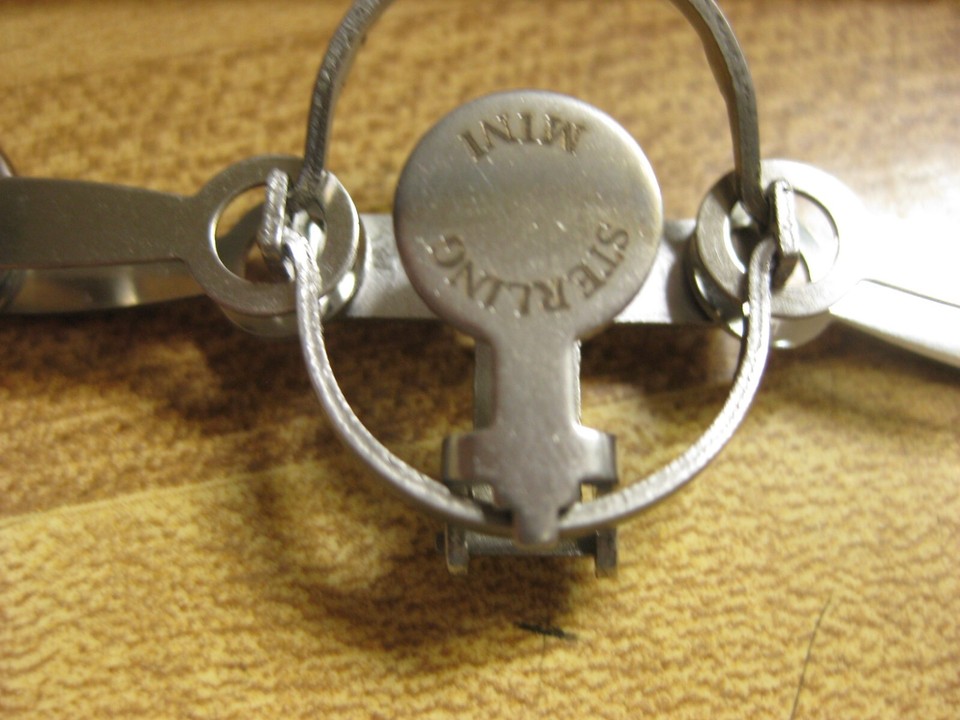 Double Long Spring Trap Mini Sterling Key Chain These Little Traps ...