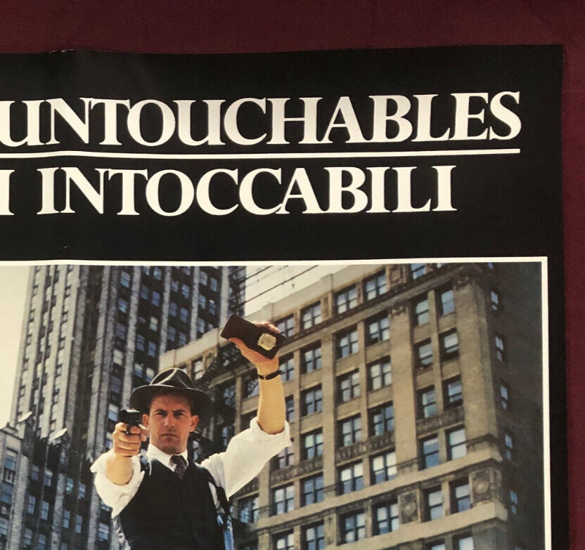 UNTOUCHABLES MOVIE POSTER ITALIAN 1987 KEVIN COSTNER ROOF | eBay