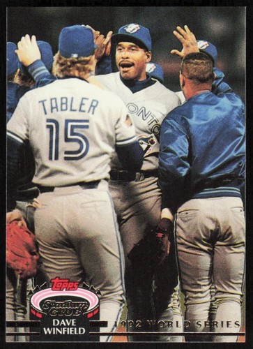 1993 Topps Stadium Club Murphy #1 Dave Winfield Toronto Blue Jays | eBay