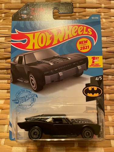 Hot Wheels The Batman Batmobile Mattel 2021 GRX23- M9COL Black HW 1st ...