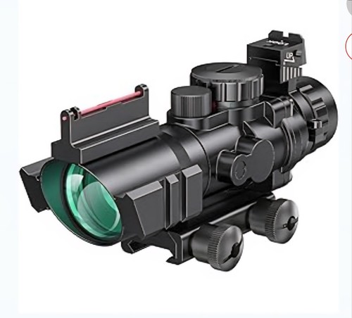 CQB 4x32 Fixed Power Compact Scope, Reticle, Fiber OpticPresetParallax ...
