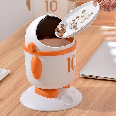 Practical Desktop Trash Can Cartoon Garbage Bin Astronaut Desktop Trash ...