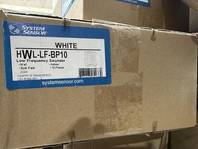 System Sensor HWL-LF-BP10 Low Frequency Speakers Bulk Pack 10 - FREE ...