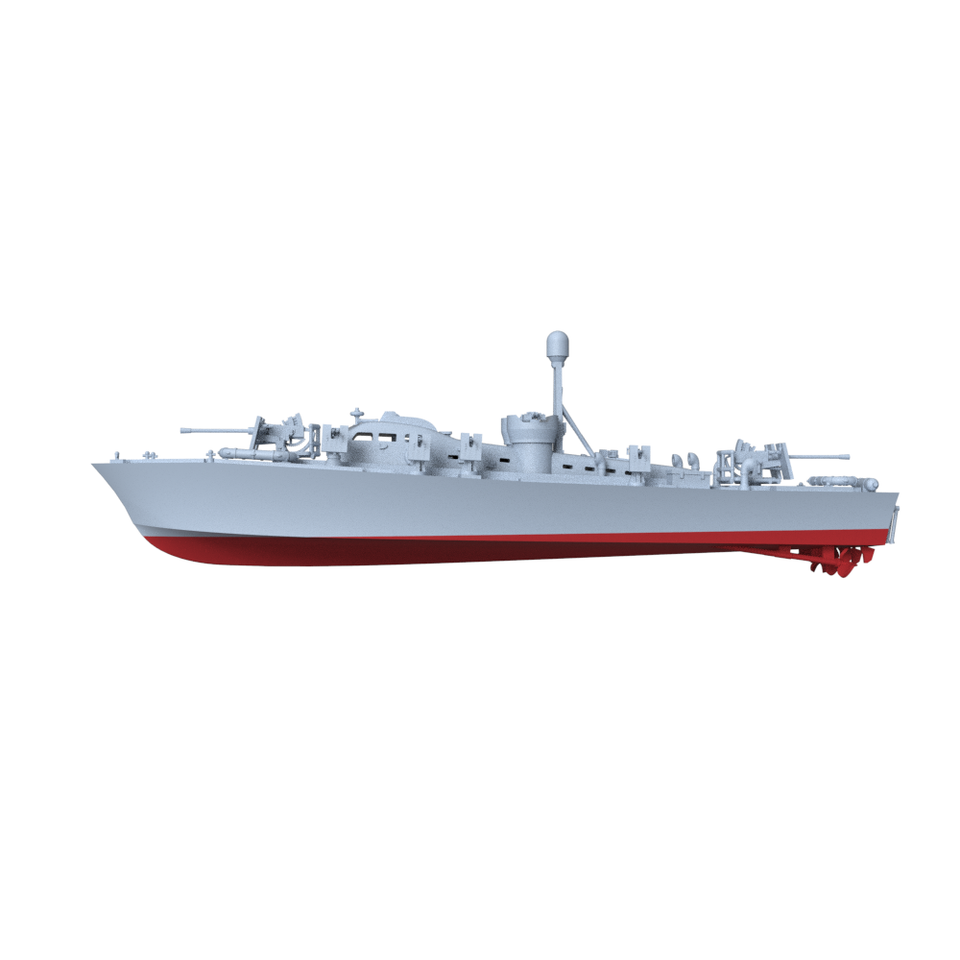 SSMODEL 1/72 Military Model Kit USS Elco 77-Foot PT Boa PT-59 FULL HULL ...