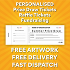 1000 PERSONALISED PRIZE DRAW TICKETS - RAFFLE TICKETS - FUNDRAISING ...