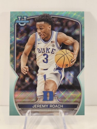 JEREMY ROACH 2022-23 Bowman Chrome University AQUAWAVE /299 Duke #76 | eBay