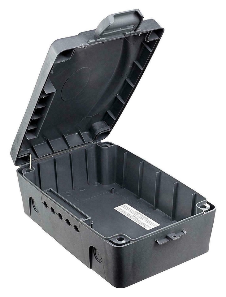 Masterplug Weatherproof IP54 Outdoor Electric Box with 10m 4 Gang ...