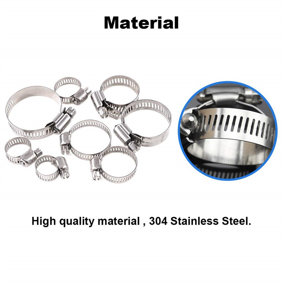 60PCS stainless steel clamp combination American style clamp water pipe ...