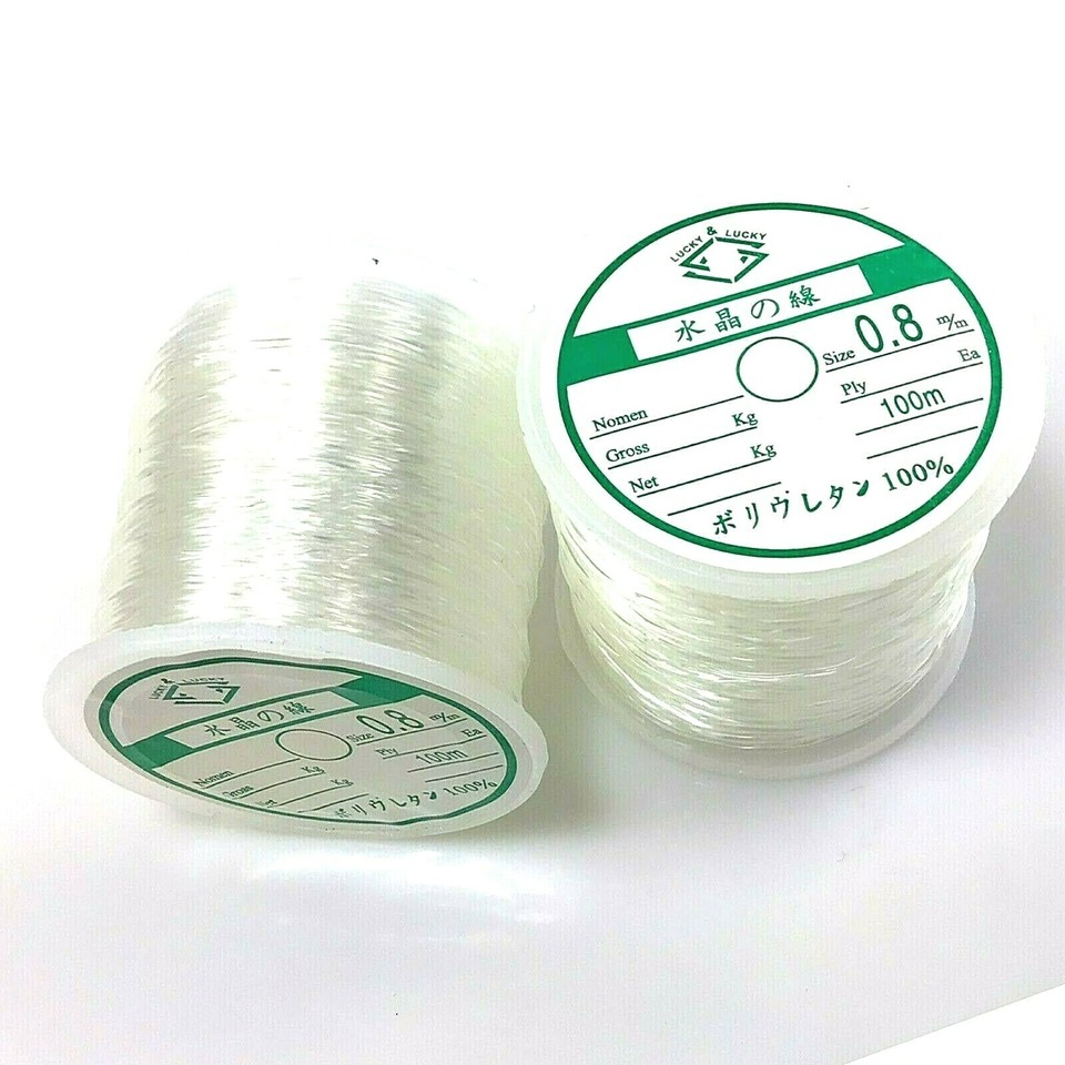 Elastic Stretch Beading String Cord thread Elastic Round Black Color ...