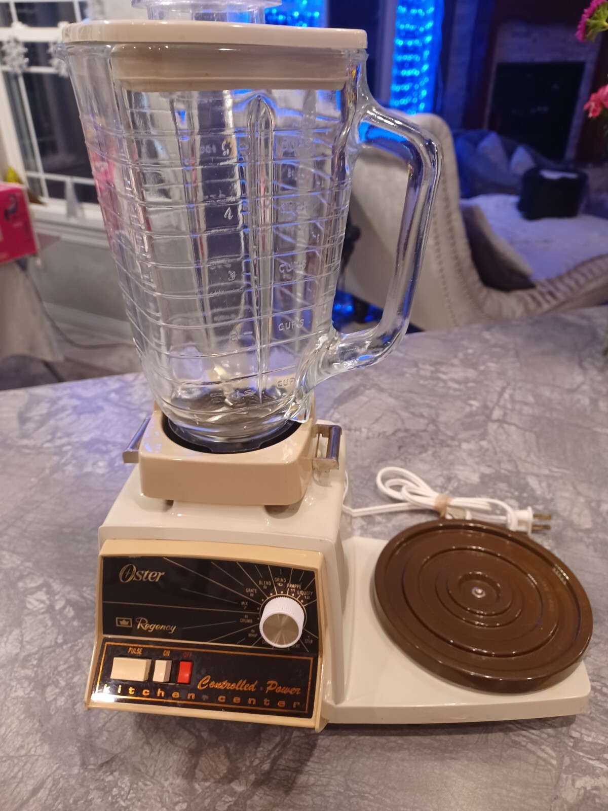 Vintage Oster Regency Kitchen Center-Blender, Food Processor, Ice ...