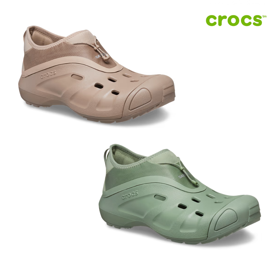 NEW CROCS Satisfy Running X Crocs Quick Trail Moss 209628 GREEN UNISEX ...