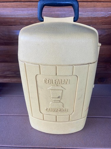 Vintage Coleman Clamshell Hard Carry Case Yellow 12-79 | eBay