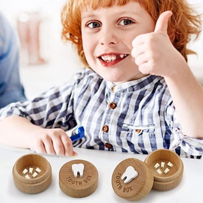 Wooden Storage Box Kids Tooth Boxes Dropped Tooth Keepsake Tooth Fairy ...