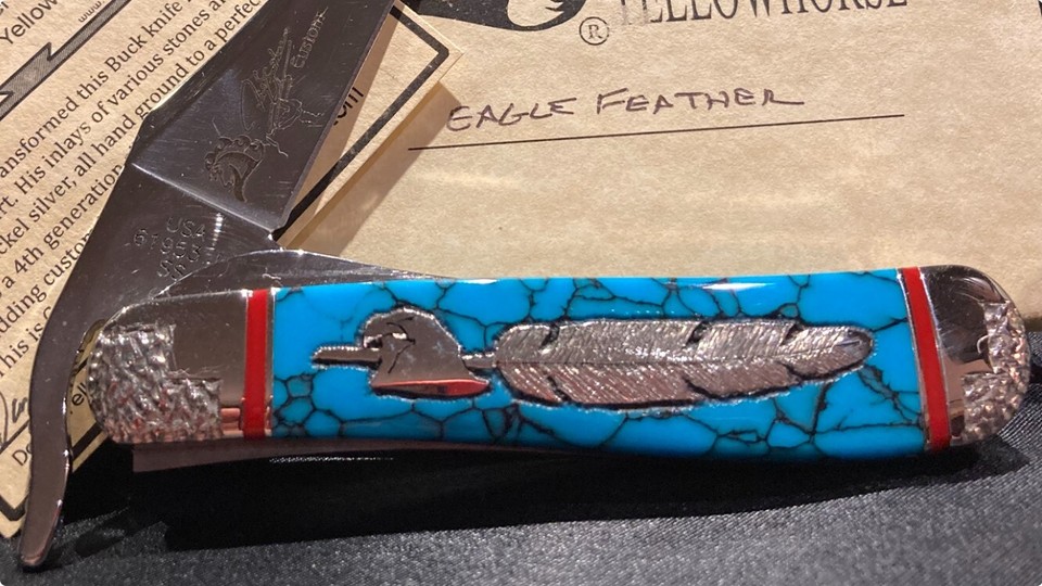 Yellowhorse Case Russlock Eagle Feather | eBay