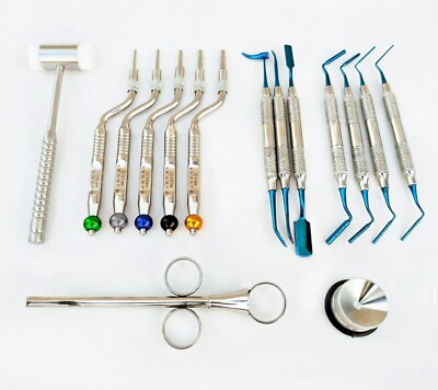 Dental Implant Surgery Kit Sinus Lift Osteotome Bone Graft Packer ...