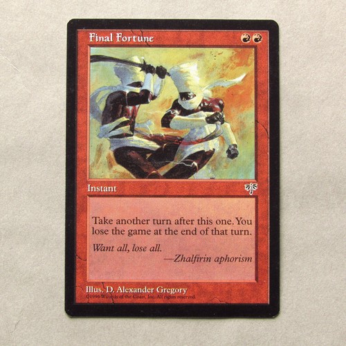 MTG FINAL FORTUNE (X1) MIRAGE NM Magic Card | eBay