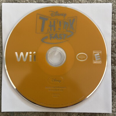 🔥 Disney Think Fast (Nintendo Wii, 2008) Mint Disc Only! See ...