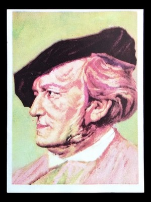 1965 Composer Richard Wagner World History Figures CARD SCARCE Context ...