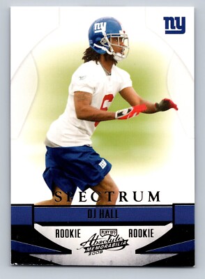 DJ HALL 2008 ABSOLUTE MEMORABILIA SPECTRUM ROOKIE SP 59/100 NEW YORK ...