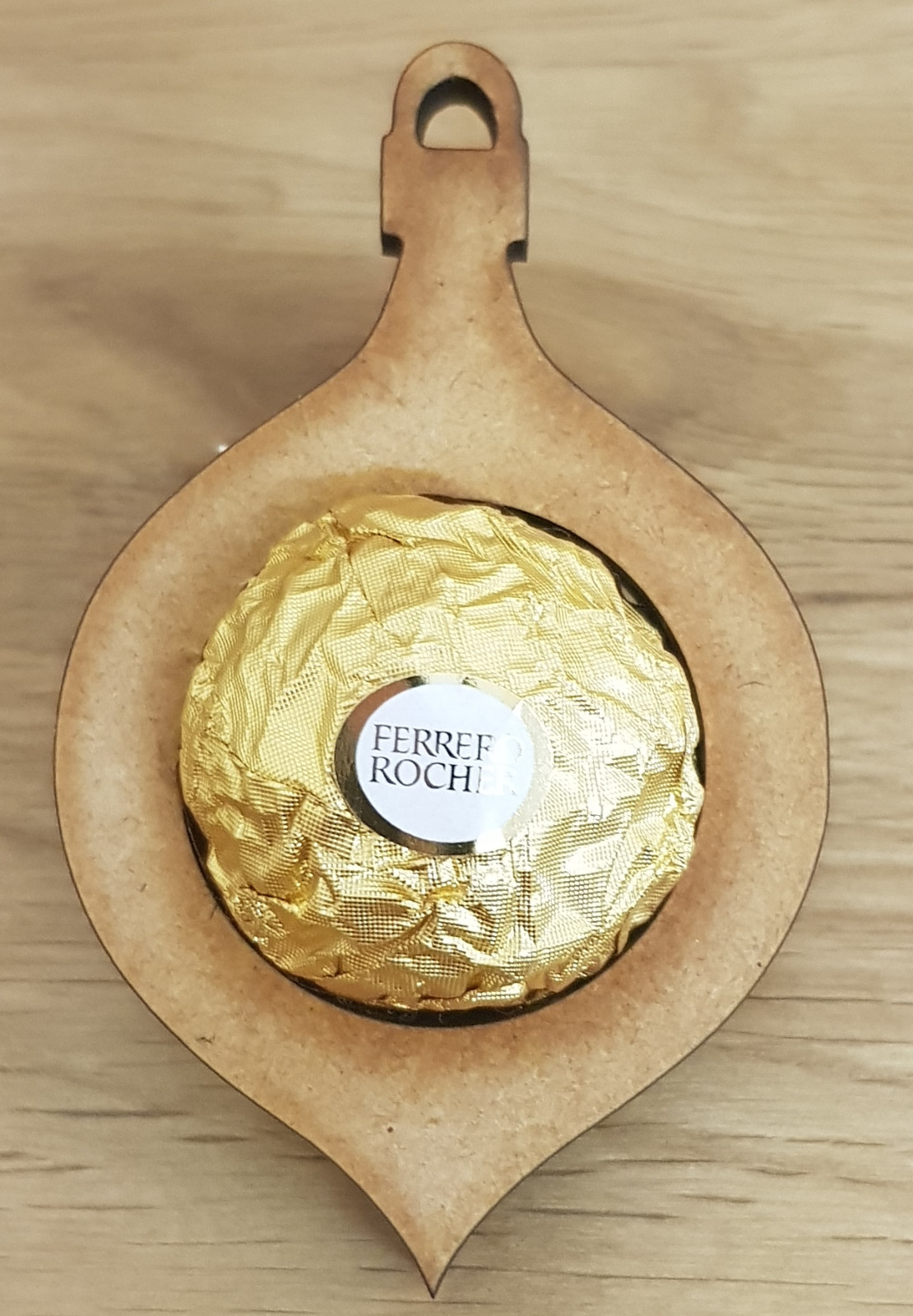 FERRERO ROCHER CHRISTMAS TREE BAUBLES FITS CHOCOLATES SET OF 5 WOODEN ...