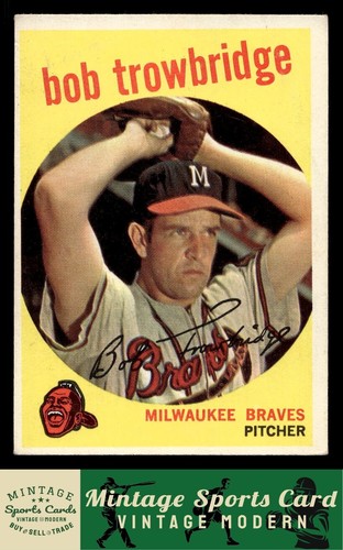 1959 Topps - Bob Trowbridge - #239 Milwaukee Braves | eBay