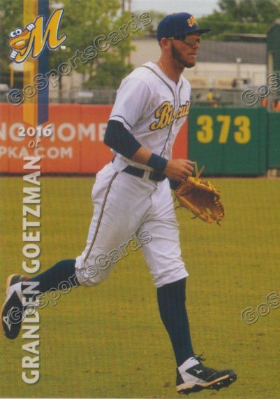 2016 Montgomery Biscuits Granden Goetzman RC Rookie Rays Minor | eBay
