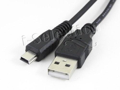 USB 2.0 Type A to Mini B cable Garmin Nuvi 40 42 42 50 52LM 255 255W ...