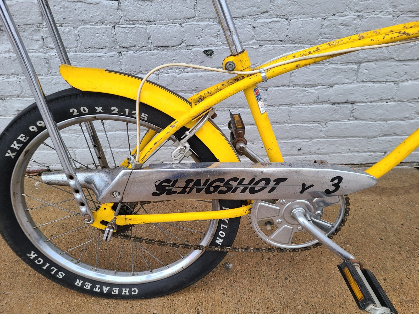 Huffy Slingshot Sling Shot Muscle Bike 3 Speed Banana Seat rail Twin Stick | eBay