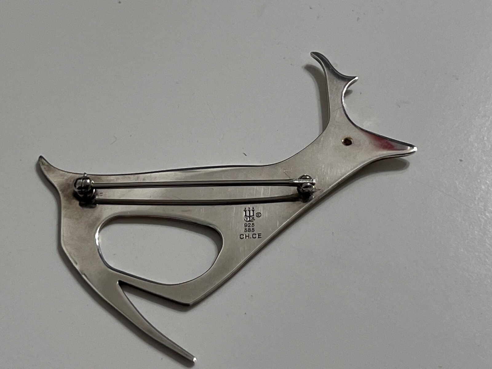 James Avery Rare HTF Sterling Silver 14k Emerald Deer Brooch/Pin | eBay