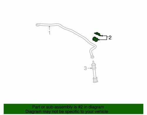 Mercedes-Benz 1633200011 Genuine OEM Stabilizer Bar Mount Kit for sale ...