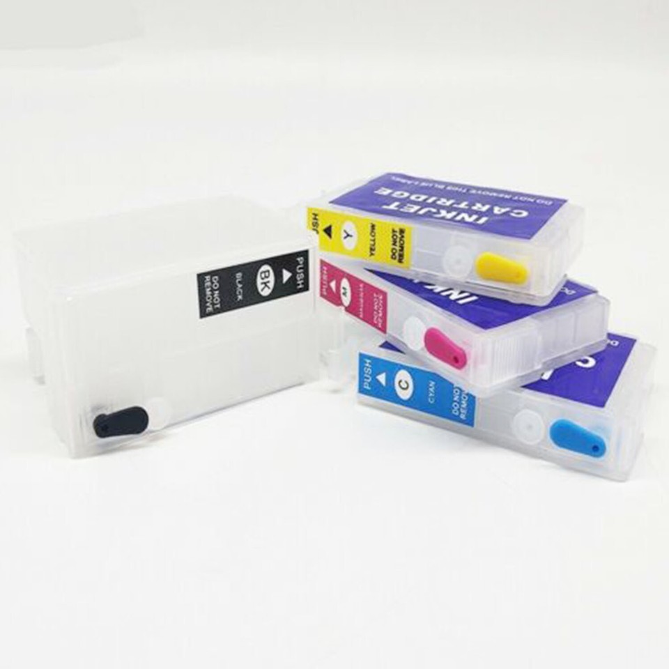 4Color Refillable ink cartridges For Epson WorkForce 7210 7710 7720 ...