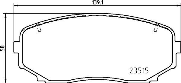 Mintex Car Brake Pad Set Front Accessories For Mitsubishi MDB4146 for ...