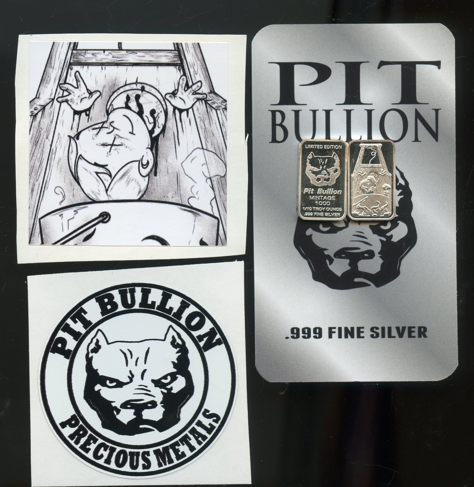PIT BULLION Richie Rich Stew. Eat the Rich Series 1/10th OZ .999 Fine ...