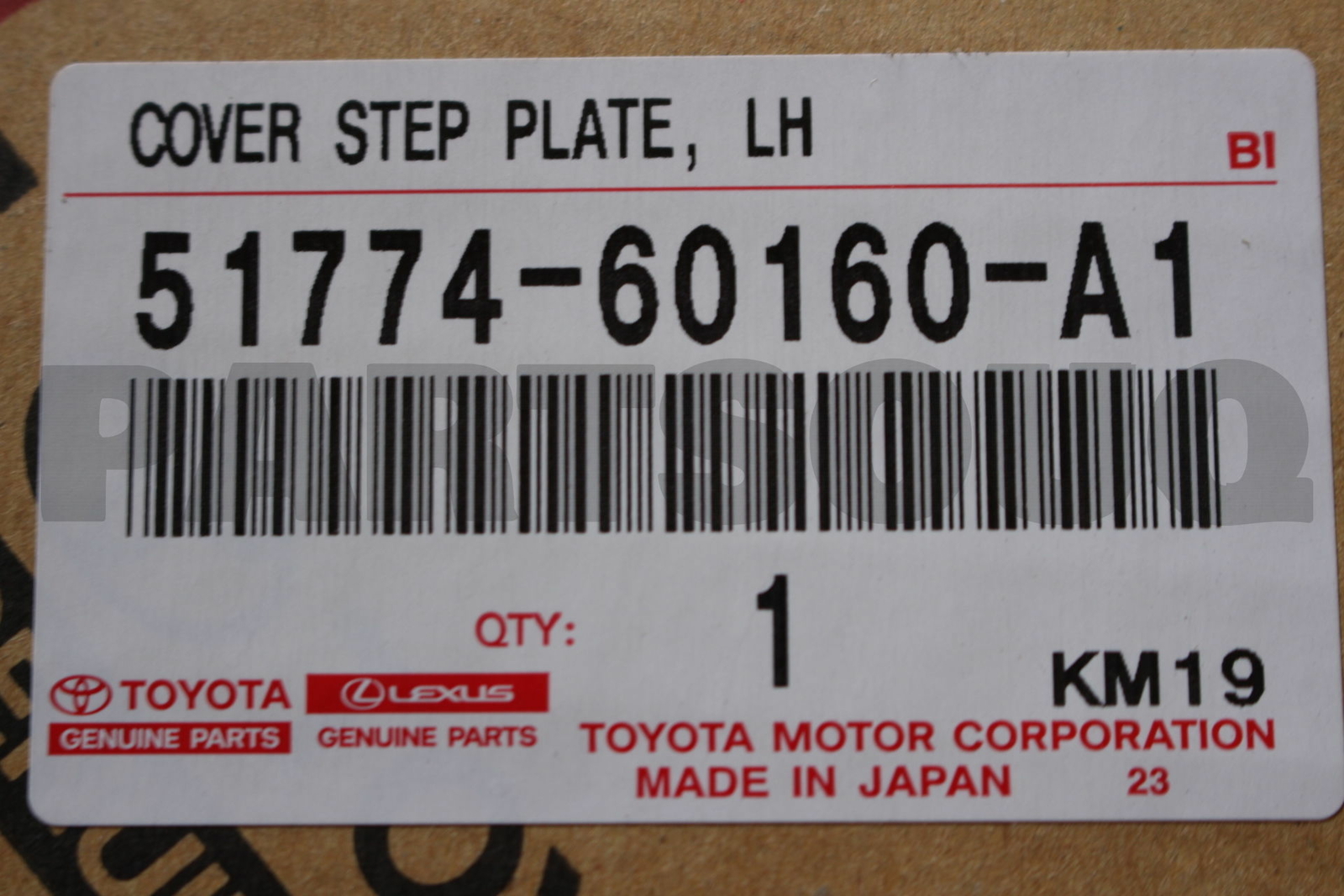 5177460160A1 Genuine Toyota COVER, STEP PLATE, LH 51774-60160-A1 | eBay.de