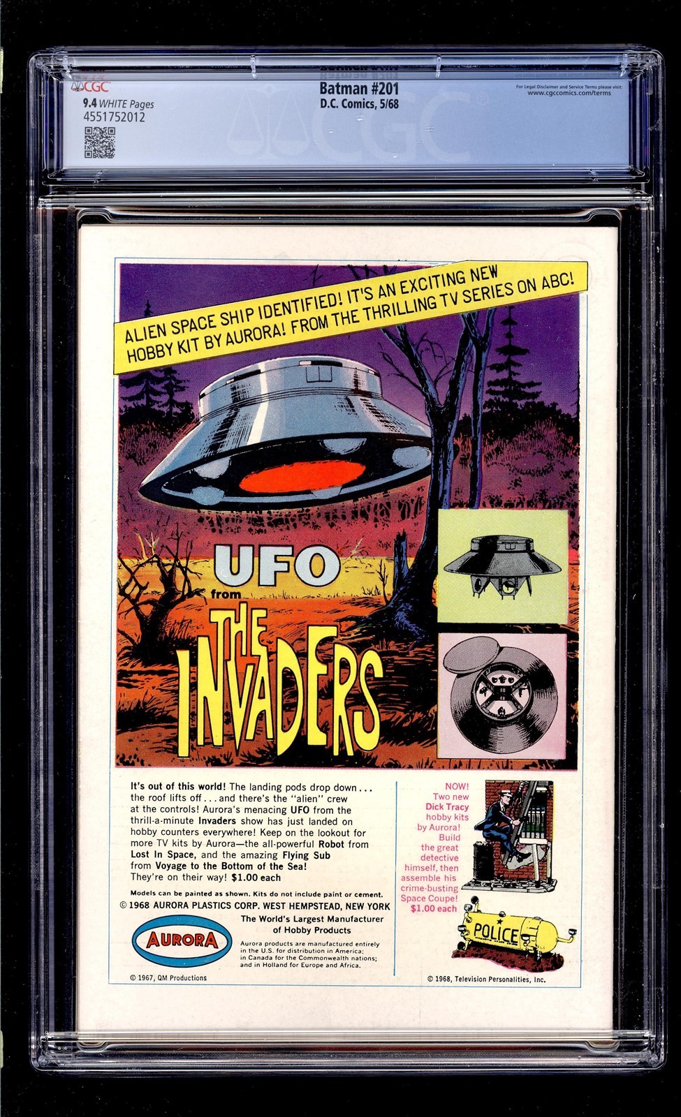 Batman #201 1968 CGC 9.4 NM White High Definition Scans** | eBay