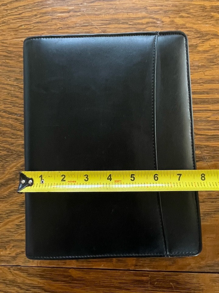 DAY RUNNER Classic Edition Madrid Black Zip-Around 3-Ring Planner ...