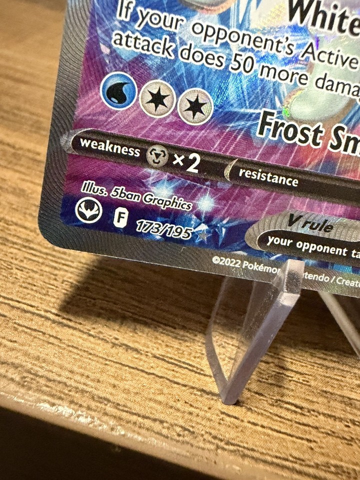 Alolan Vulpix V (Full Art) 173/195 Ultra Rare SWSH12: Silver Tempest ...