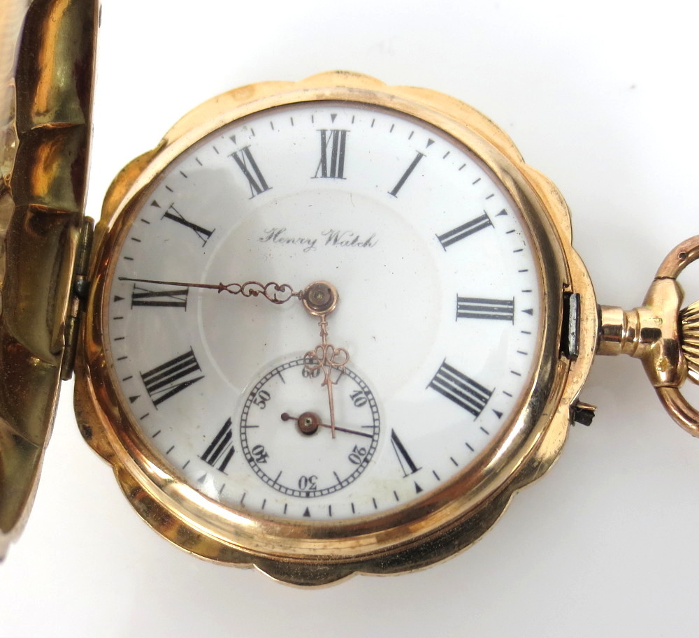 Rare Henry 14K Fancy Hunters Exhibition Prize Medal Winner Enamel ...