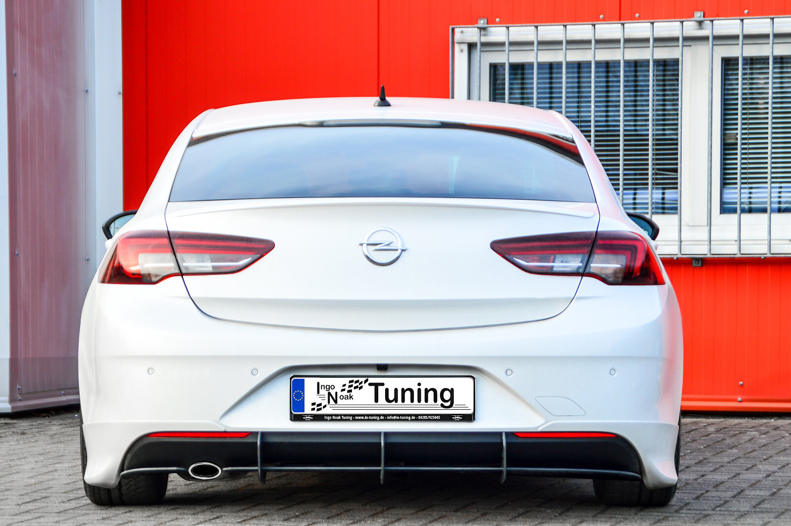 Gefräßter Heckansatz Diffusor aus ABS für Opel Insignia B Grandsport ...