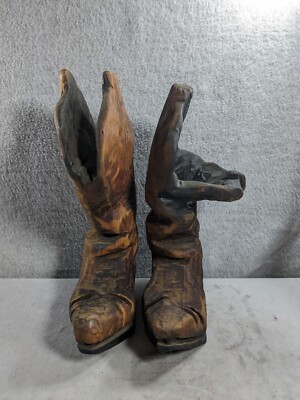 Carved Figures - Wooden Boots
