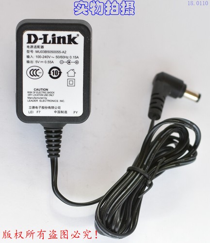Original AC Adapter D-Link MU03B505055-A Power Supply 5V 0.55A LEADER ...