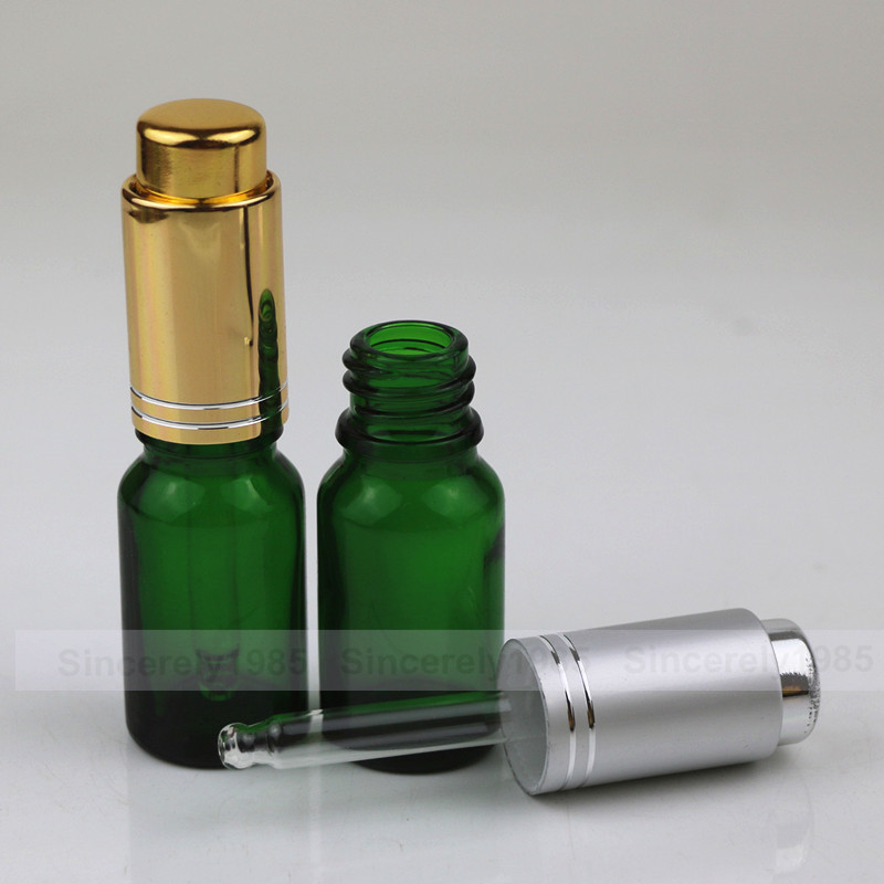 1/3oz 10ml Empty Glass Eye Dropper Bottles Press Pump Dilution Can ...