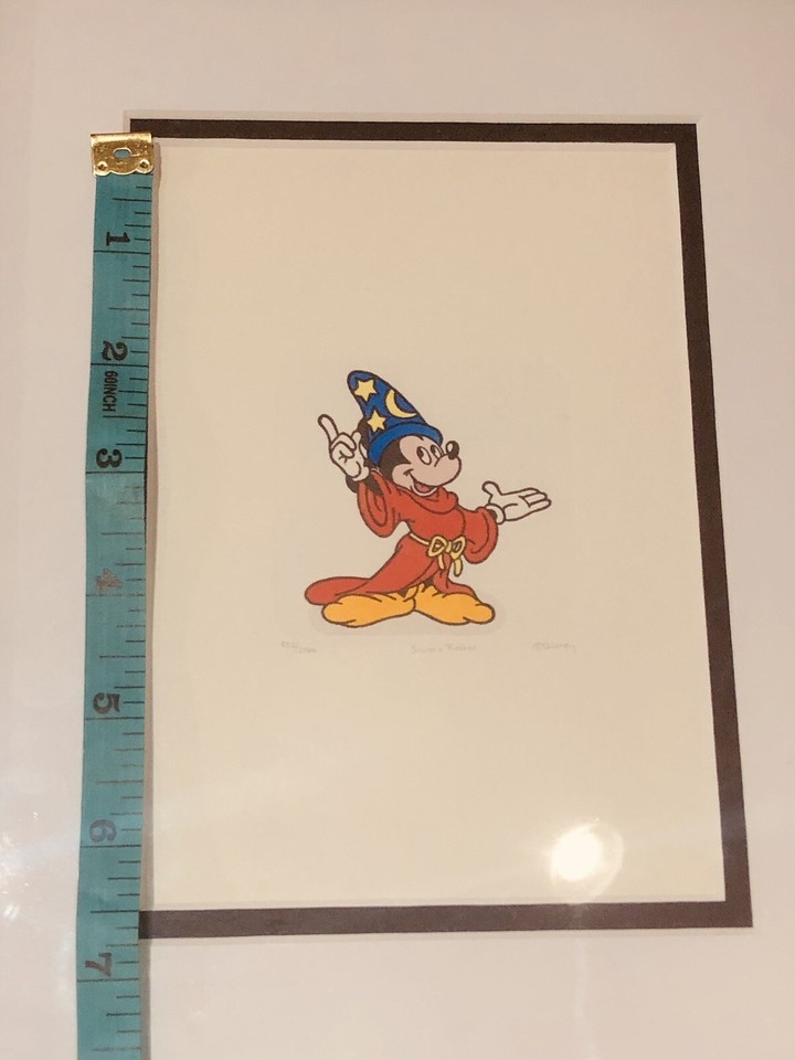 Disney Sowa & Reiser Fantasia Mickey Mouse 2004 Etching Signed W ...