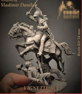 1/32 54mm Resin 3 Soldiers w/horse battle Unpainted Unassembled 90y | eBay