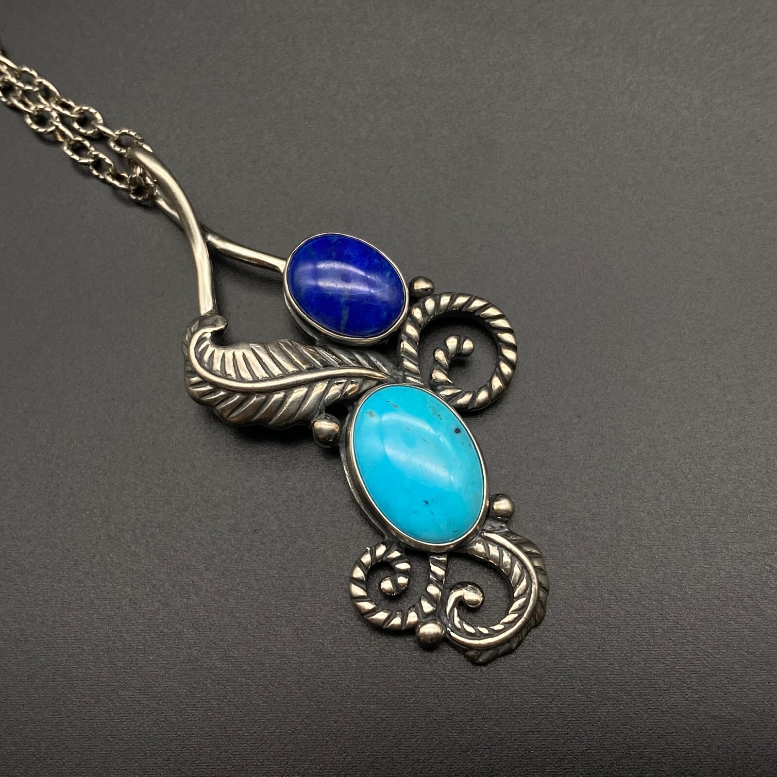 Carolyn Pollack Lapis Turquoise Sterling Silver Penda… - Gem