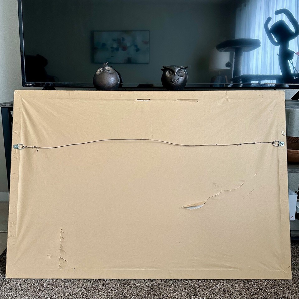 Farm Pond Reflection Raymond R.L. Knaub Vintage Painting Framed Signed ...