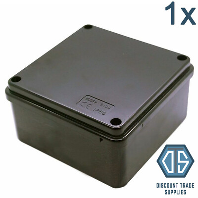Waterproof Junction Box 100 x 100 x 50mm IP56 PVC Adaptable Box Outdoor ...
