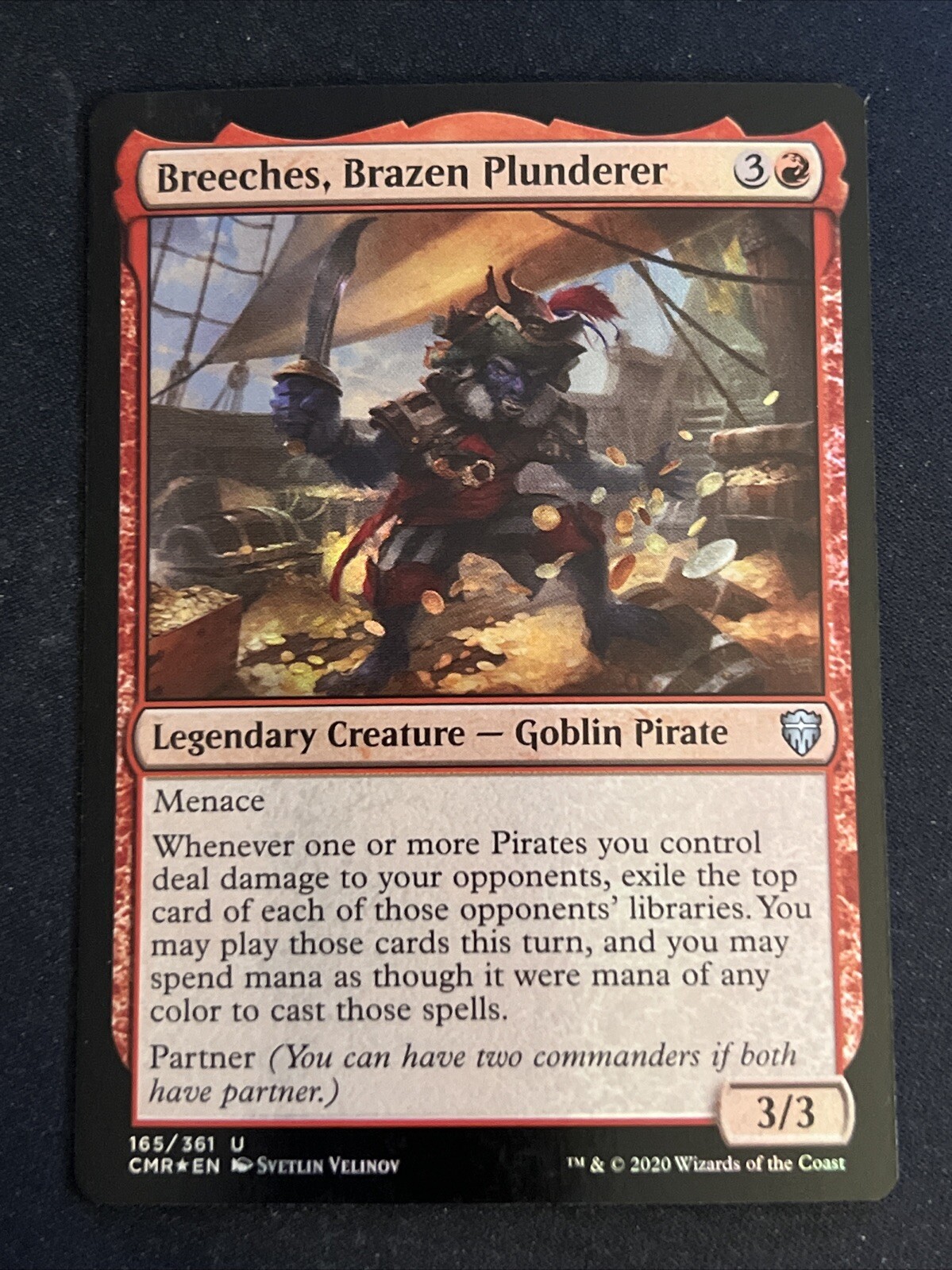 1x Foil Breeches, Brazen Plunderer (165) Commander Legends LP MTG Magic ...