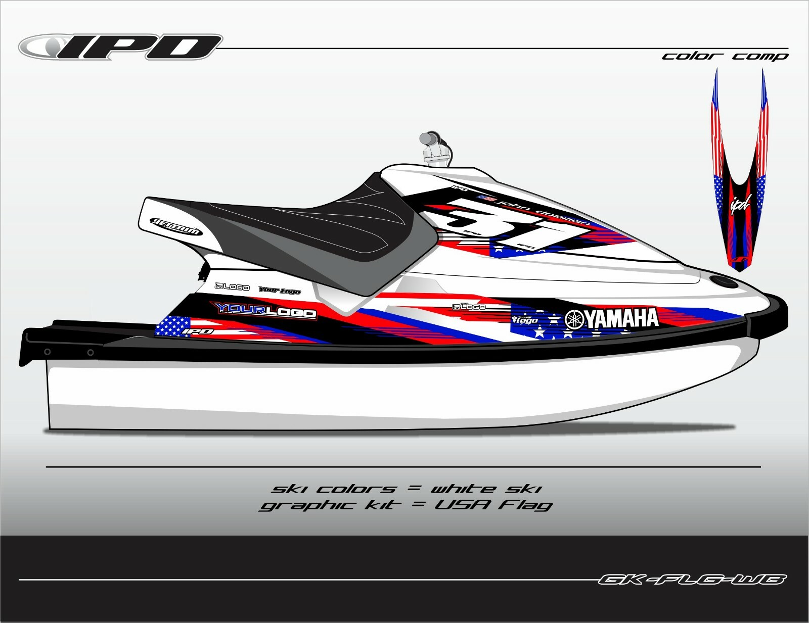 IPD FLAG Design Graphic Kit for Yamaha WaveBlaster | eBay